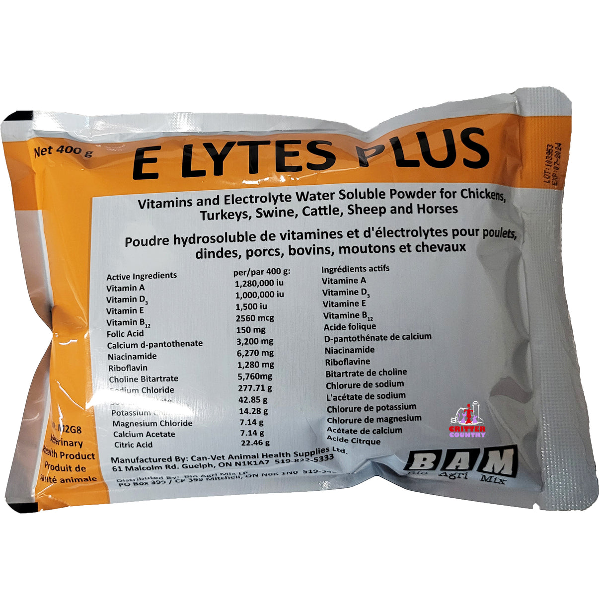 Bio Agri Mix© E Lytes Plus Soluble Powder – Critter Country Supply Ltd.